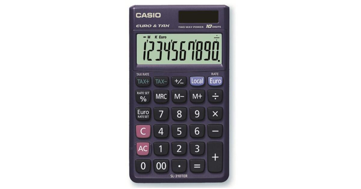 Αριθμομηχανή CASIO SL-310TER | www.oikonomou-shop.gr
