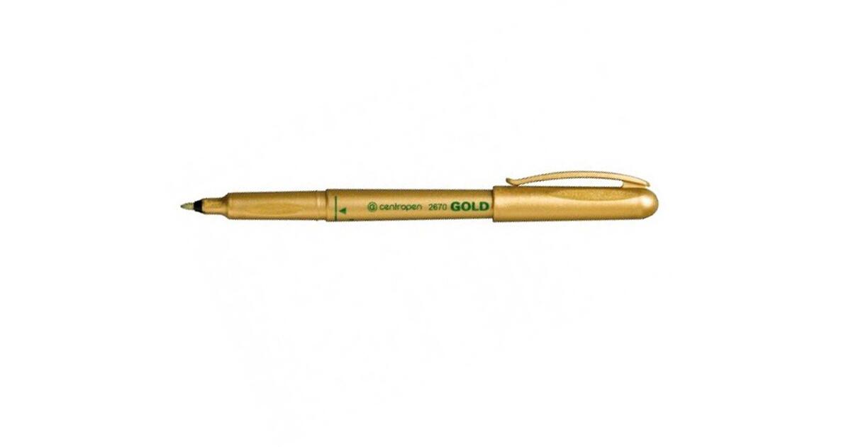 Μαρκαδόρος ανεξίτηλος Centropen M 1.0mm Χρυσός | www.oikonomou-shop.gr