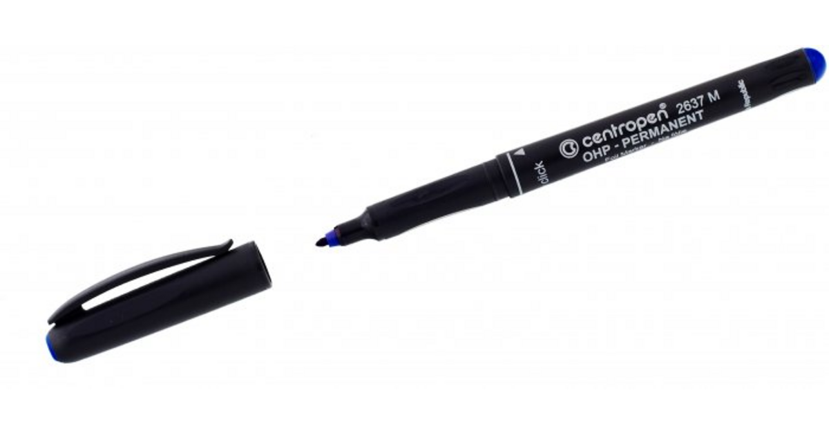 Μαρκαδόρος ανεξίτηλος Centropen M 1.0mm μπλε | www.oikonomou-shop.gr