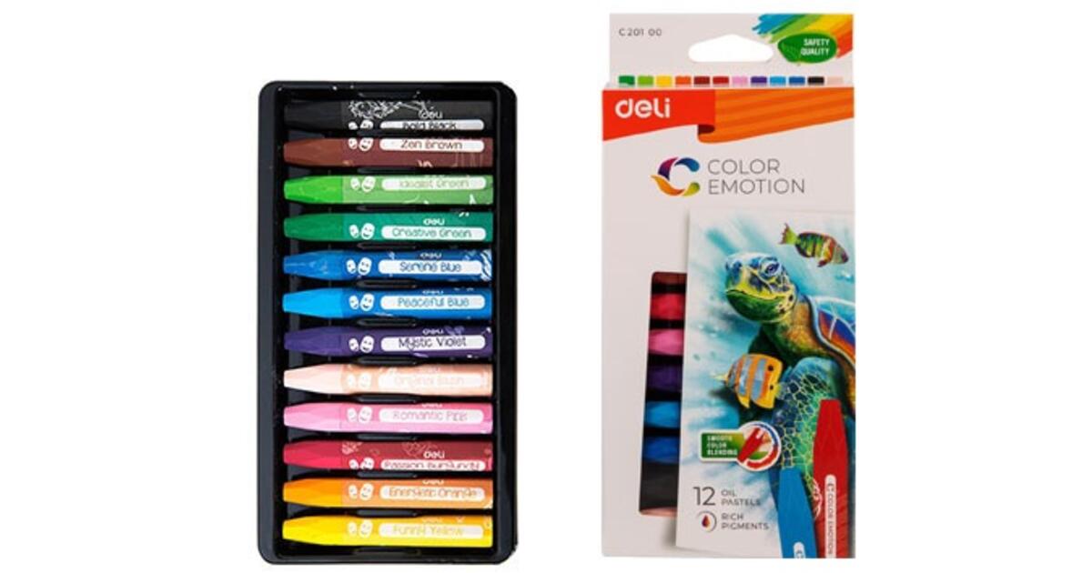 Λαδοπαστέλ Deli Color Emotion 12 Χρώματα - Ανακάλυψε Κηρομπογιές ...