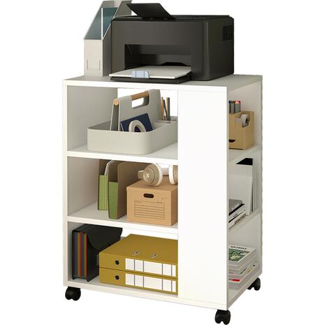 ΡΑΦΙΕΡΑ ΜΕΛΑΜΙΝΗΣ ΜΕ ΡΟΔΑΚΙΑ ΛΕΥΚΗ HM9441.01 60x35x75Υεκ. | www ...