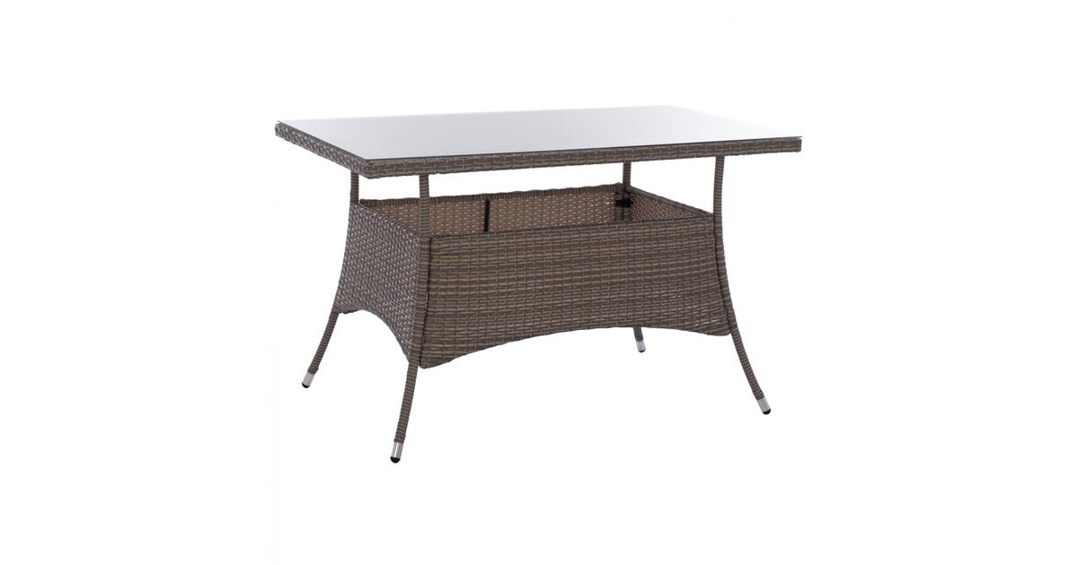 ΤΡΑΠΕΖΙ ΜΕΤΑΛΛΙΚΟ MILITARY RATTAN ΓΚΡΙ HM5141.31 120x70x75Υ εκ. | www ...
