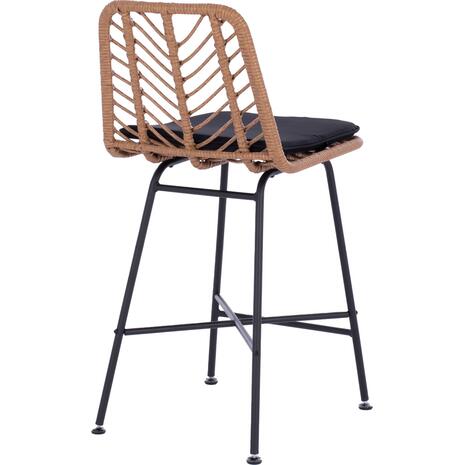ΣΚΑΜΠΟ ΜΕΤΑΛΛΙΚΟ GERALD ΜΕ ΜΑΞΙΛΑΡΙ HM5707 ΜΕ WICKER ΜΠΕΖ 45Χ46Χ100Υ εκ ...