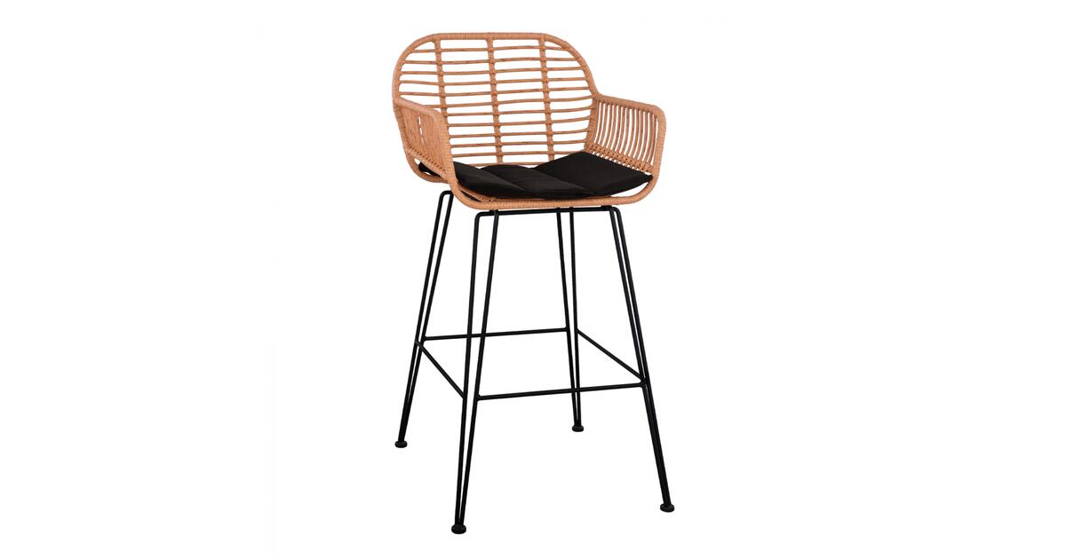 ΣΚΑΜΠΟ ΜΕΤΑΛΛΙΚΟ ΜΕ ΜΑΞΙΛΑΡΙ ALLEGRA HM5640 ΜΕ WICKER ΣΕ ΜΠΕΖ ΑΠΟΧΡΩΣΗ ...