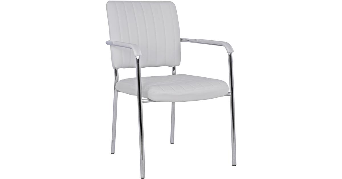 ΚΑΡΕΚΛΑ QUESTA ΜΕ ΜΠΡΑΤΣΑ HM1070.02 ΛΕΥΚΗ 56,5x59x85 cm (σετ 4 τεμαχίων ...