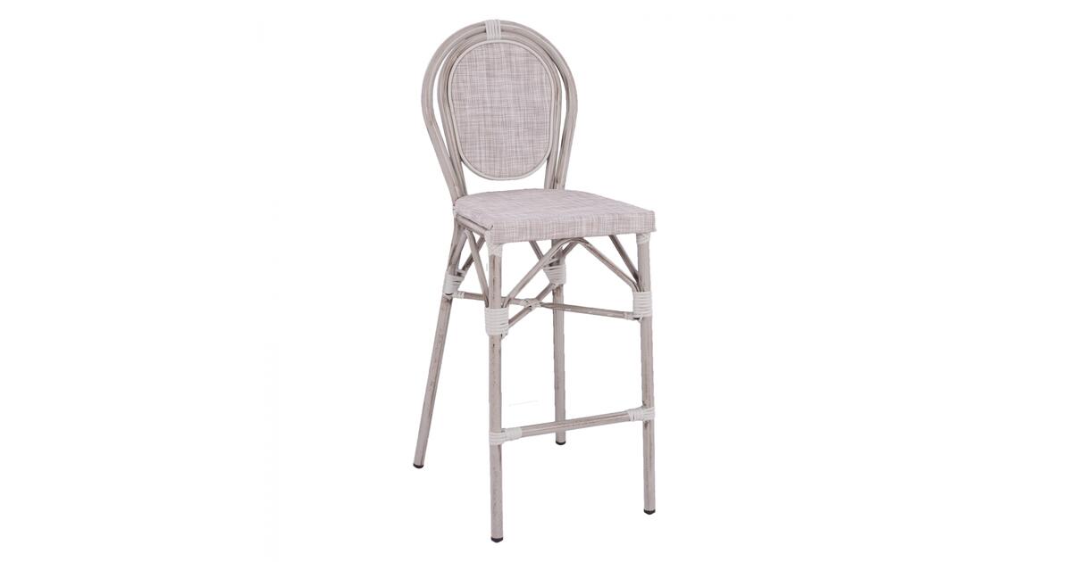 ΣΚΑΜΠΩ ΑΛΟΥΜΙΝΙΟΥ BAMBOO LOOK ΠΑΤΙΝΑ ΛΕΥΚΟ ΜΕ TEXTLINE HM5110 41x52x116 ...