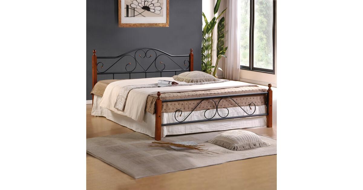 ΚΡΕΒΑΤΙ ΜΕΤΑΛΛΟ ΞΥΛΟ CANDY HM305 150x200 εκ. | www.oikonomou-shop.gr