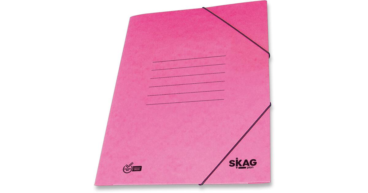 Φάκελος Skag Systems με Αυτιά και Λάστιχο Πρεσπάν 25x35cm ροζ | www ...
