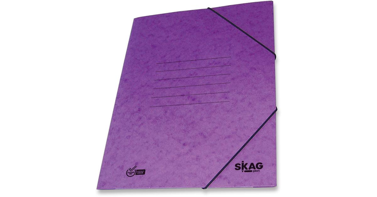 Φάκελος Skag Systems με Αυτιά και Λάστιχο Πρεσπάν 25x35cm μωβ | www ...