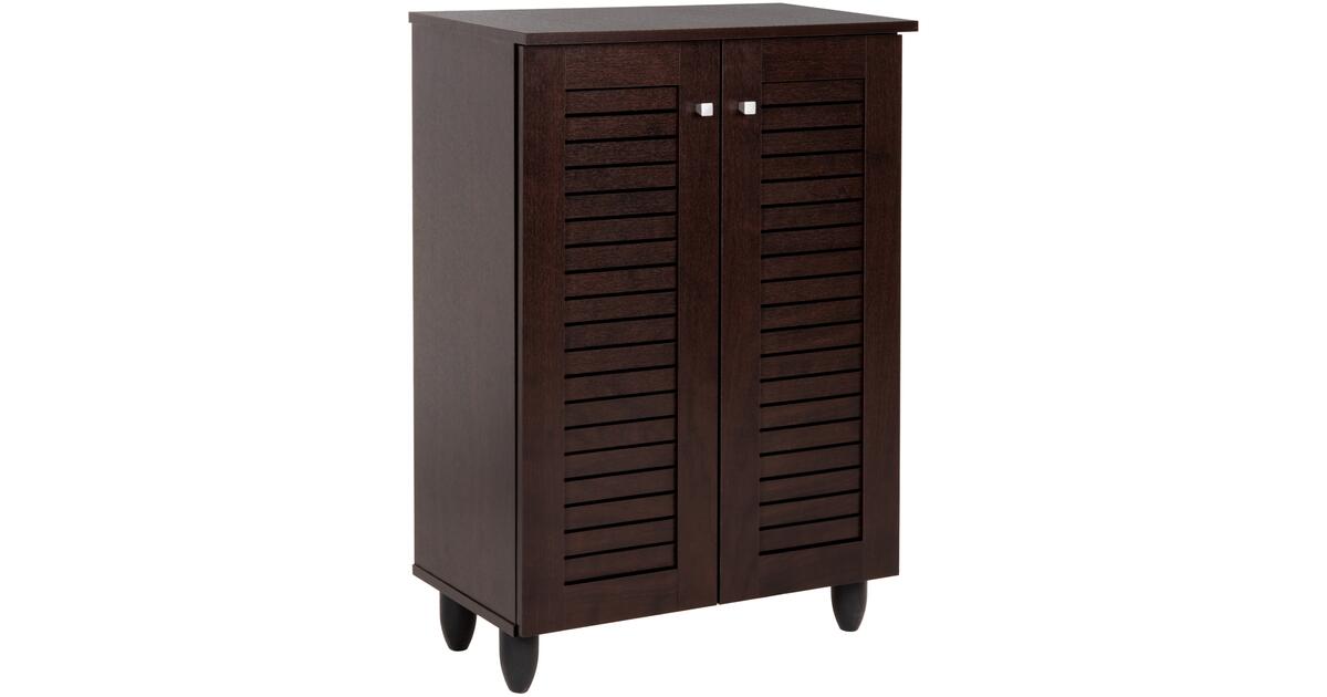 ΠΑΠΟΥΤΣΟΘΗΚΗ-ΝΤΟΥΛΑΠΑ PROLLY HM9608.01 ΜΕΛΑΜΙΝΗ WENGE-2ΠΟΡΤΕΣ-4ΡΑΦΙΑ ...