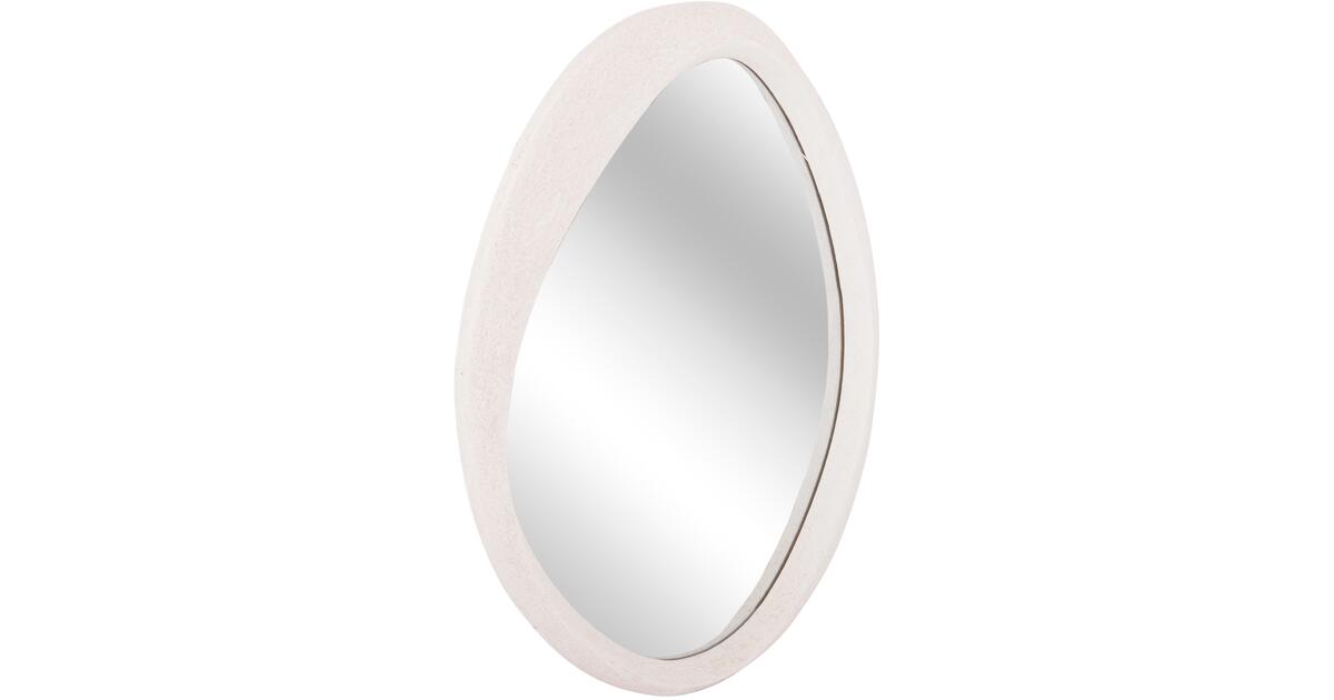 ΚΑΘΡΕΠΤΗΣ ΤΟΙΧΟΥ ΟΒΑΛ ΣΕΙΡΑ SANTORINI HM4514 MDF ΣΕ ΥΠΟΛΕΥΚΟ 48x3 ...